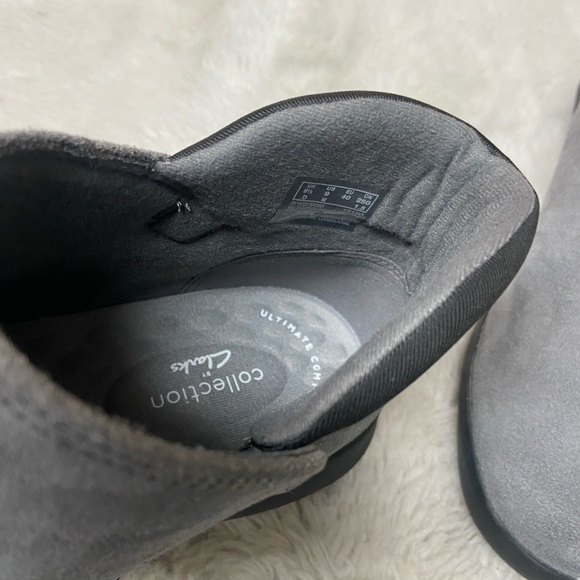 Clarks | Shoes | New Clarks Women Kayleigh Mid Boot Dark Grey Heather ...